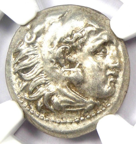 Greek Macedon Alexander the Great AR Drachm Coin 336 BC - NGC Choice XF ...