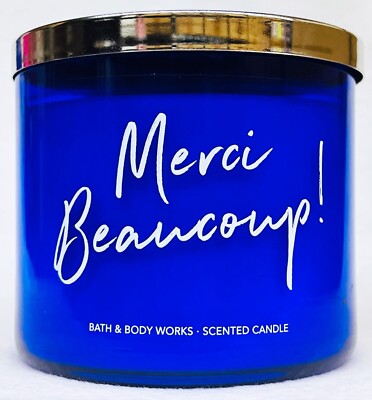 1 Bath & Body Works MERCI BEAUCOUP CAPRI CITRON Scented 3-Wick Candle ...