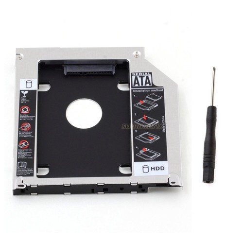 2nd SATA HDD SSD Hard Drive Unibody Caddy for MacBook Pro 13" 15" 17 ...