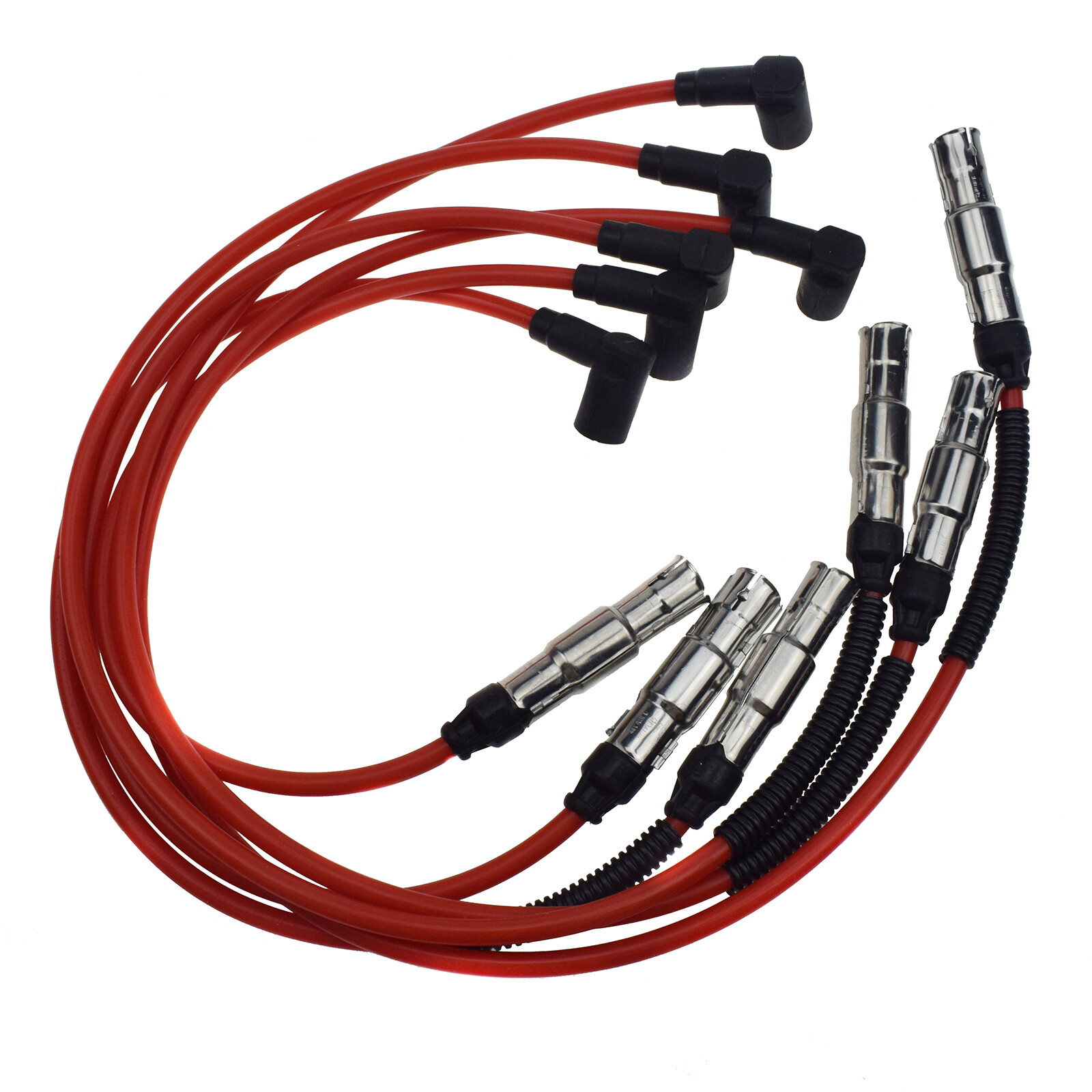 6Pcs Spark Plug Wires Cable Set For VW Golf Jetta GTI 1999-2003 2.8L ...