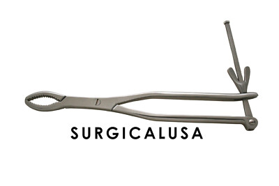 Hey Grooves Bone Holding Forceps 8" Serrated Jaws Set Screw Handle | eBay