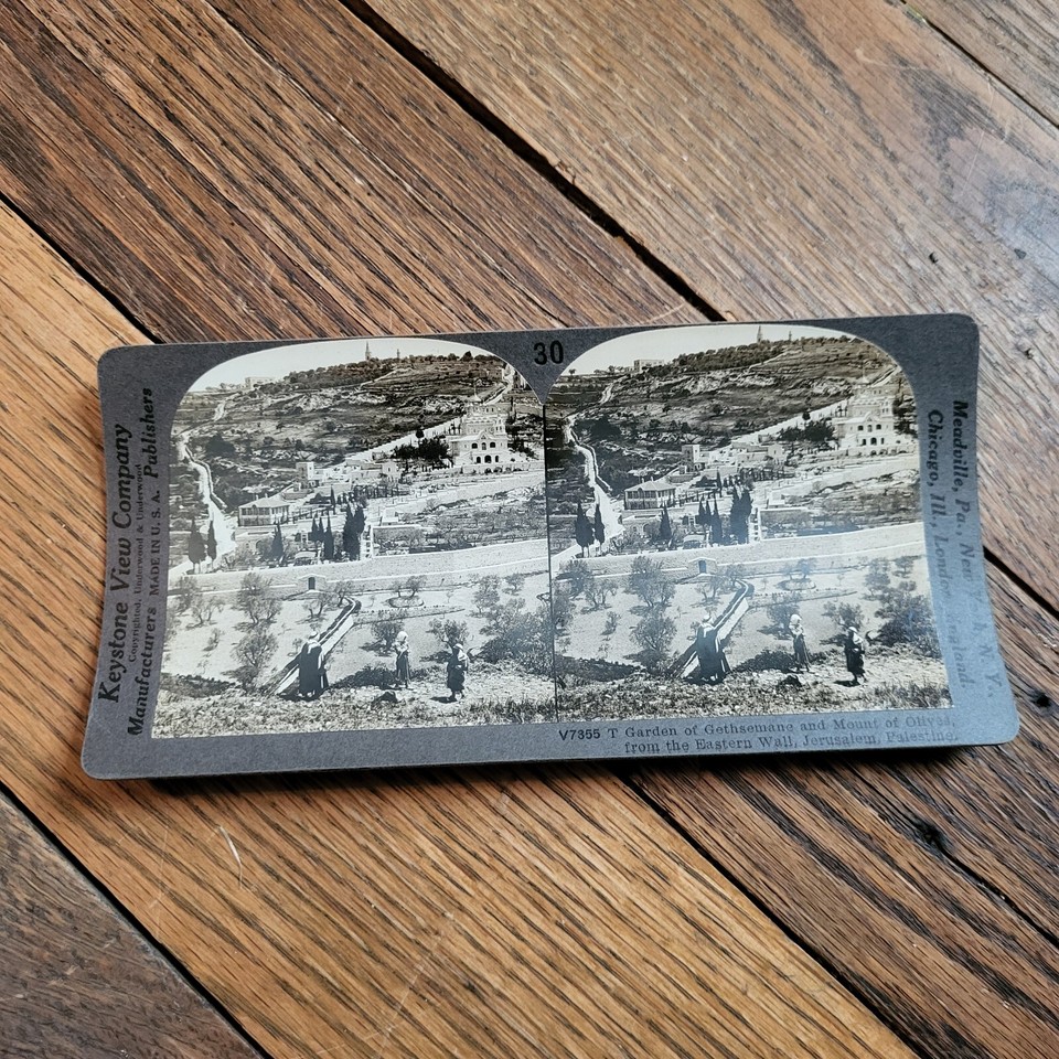 Keystone View Co. Stereoview Stereogram V7375 GARDEN OF GETHSEMANE ...