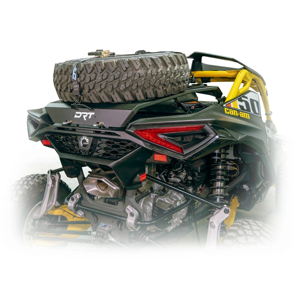 2024+ Can-Am Maverick R DRT Adventure Rack Spare Tire Cargo Carrier ...