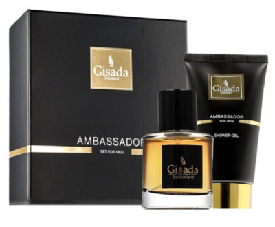 GISADA AMBASSADOR for Men Geschenk-Set 50 ml Eau de Parfum + 100 ml DG ...