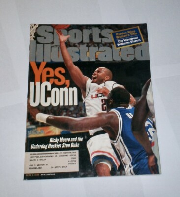 1999 Sports Illustrated UCONN HUSKIES win 1st NCAA Title ! RICKY MOORE ...
