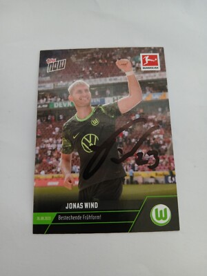 Topps Now signiert Jonas Wind VfL Wolfsburg NEU | eBay.de