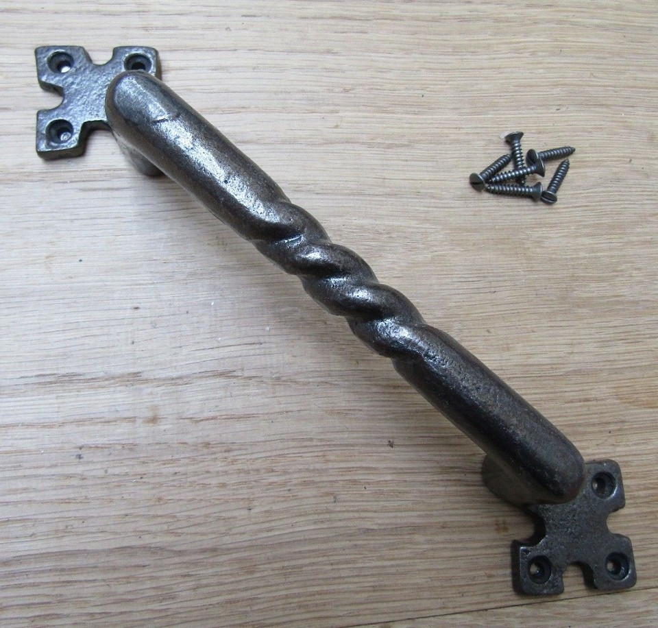 1 X CAST IRON RUSTIC VINTAGE OLD ENGLISH COUNTRY COTTAGE STYLE DOOR ...