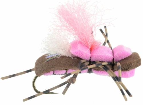 Fly Fishing Flies (Bass, Trout, Salmon, Sunfish) Fat Albert Pink Brown ...
