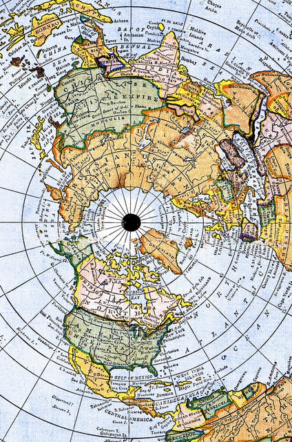 1892 Flat Earth New Standard Map of the World Alexander Gleason Gleason ...