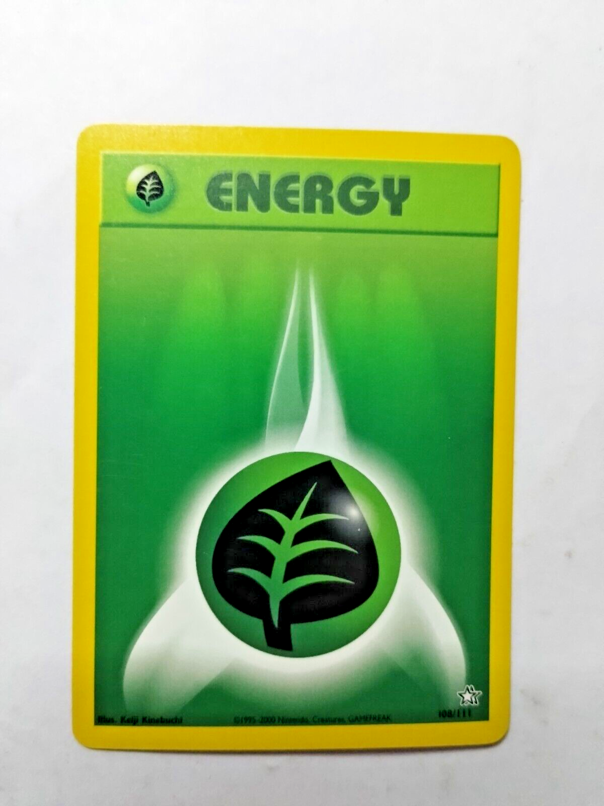 Pokémon TCG Grass Energy Neo Genesis 108 Regular Unlimited Common for ...