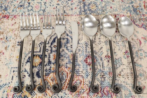 Gourmet Settings TREBLE CLEF 8-Pc Stainless Flatware Set Teaspoons ...