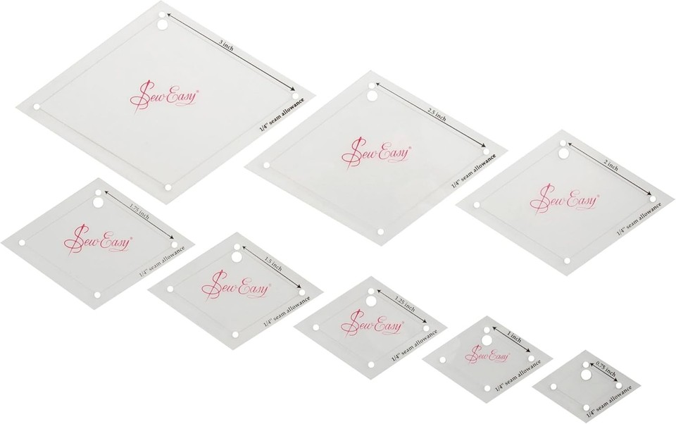 Patchwork Mini Diamonds Template Set | eBay