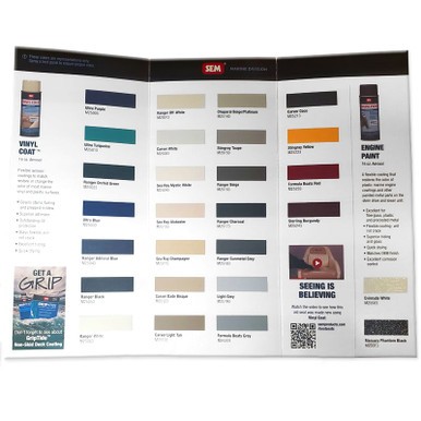 SEM Marine Vinyl Color Chart | eBay