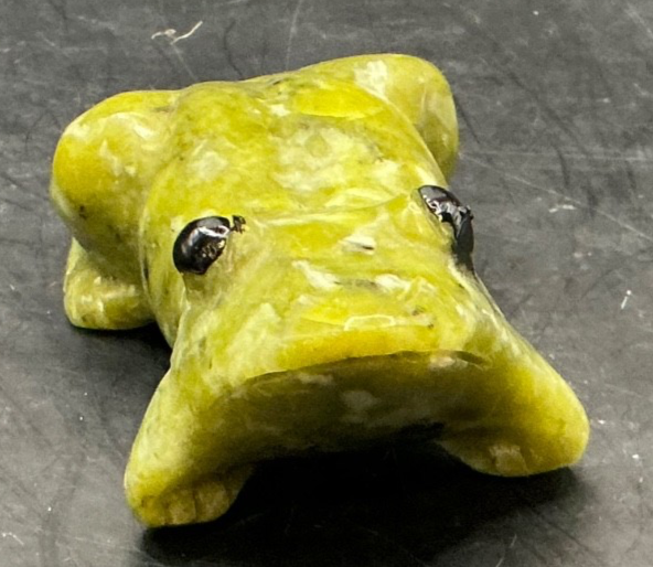 Vintage, Natural Jade Frog Figurine, Carved, Olive Green in colour | eBay