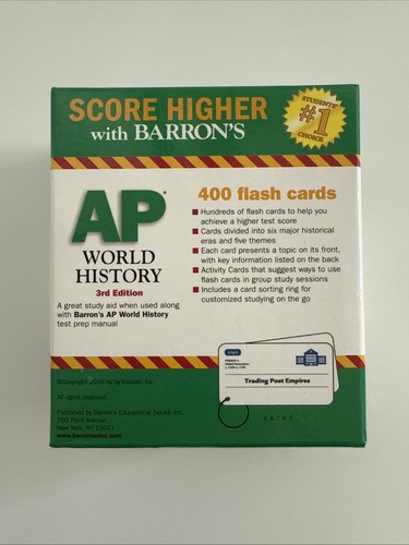 Barron's Test Prep Ser.: AP World History Flash Cards by Kate Caporusso ...
