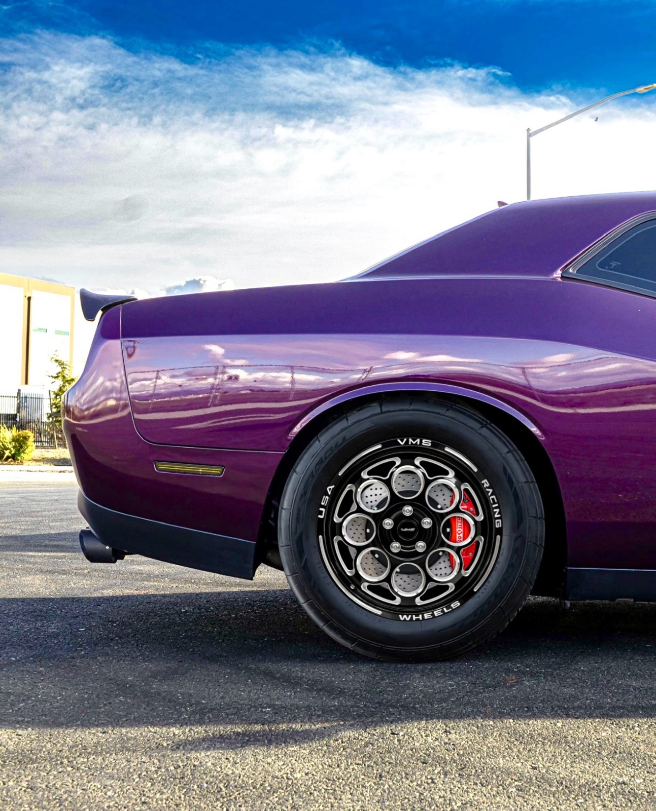 2 VMS RACING MODULO DRAG WHEELS REAR 17X10 FOR DODGE CHARGER CHALLENGER ...