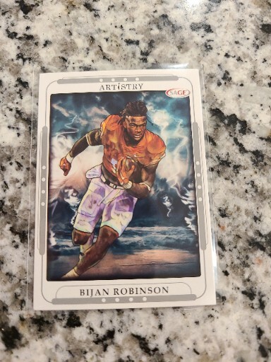2023 Sage Artistry #15 Bijan Robinson ATLANTA FALCONS TEXAS | eBay UK