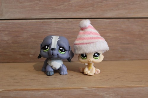 Littlest Pet Shop #1133 St Bernard, #1128 Kitten Cat, Collector's Tin ...