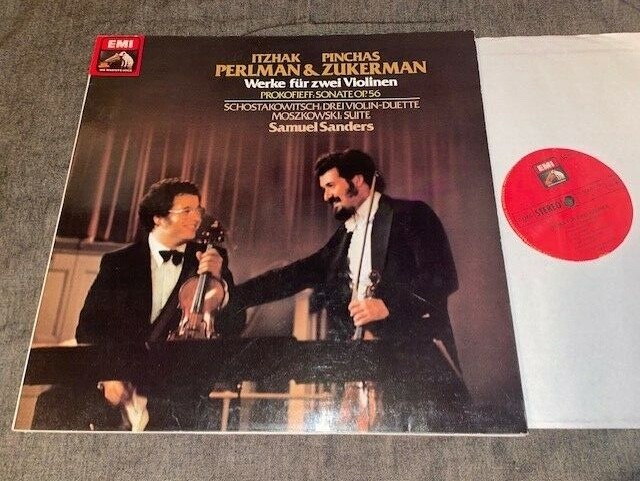 HMV 085-03 787 ed1 Perlman, Zukerman, violin: Prokofiev, Shostakovich ...
