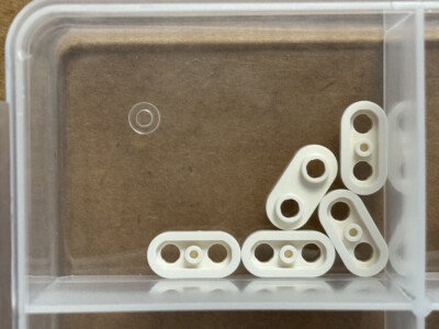 LEGO Parts - White Plate, Round 1 x 2 with Open Studs - No 35480 - QTY ...