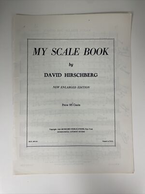 My Scale Book by David Hirschberg | eBay