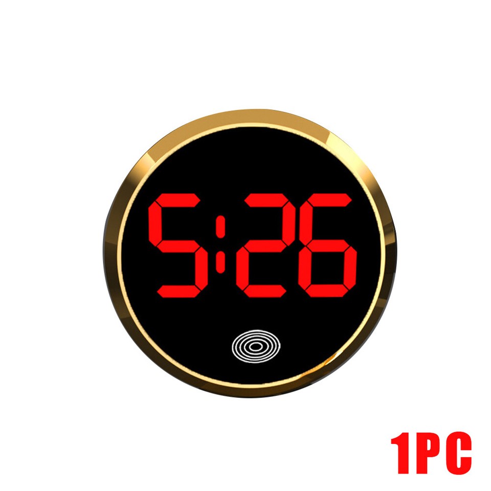 Mini LED Car Clock Automobiles Internal Stick-On Digital Clock Auto ...