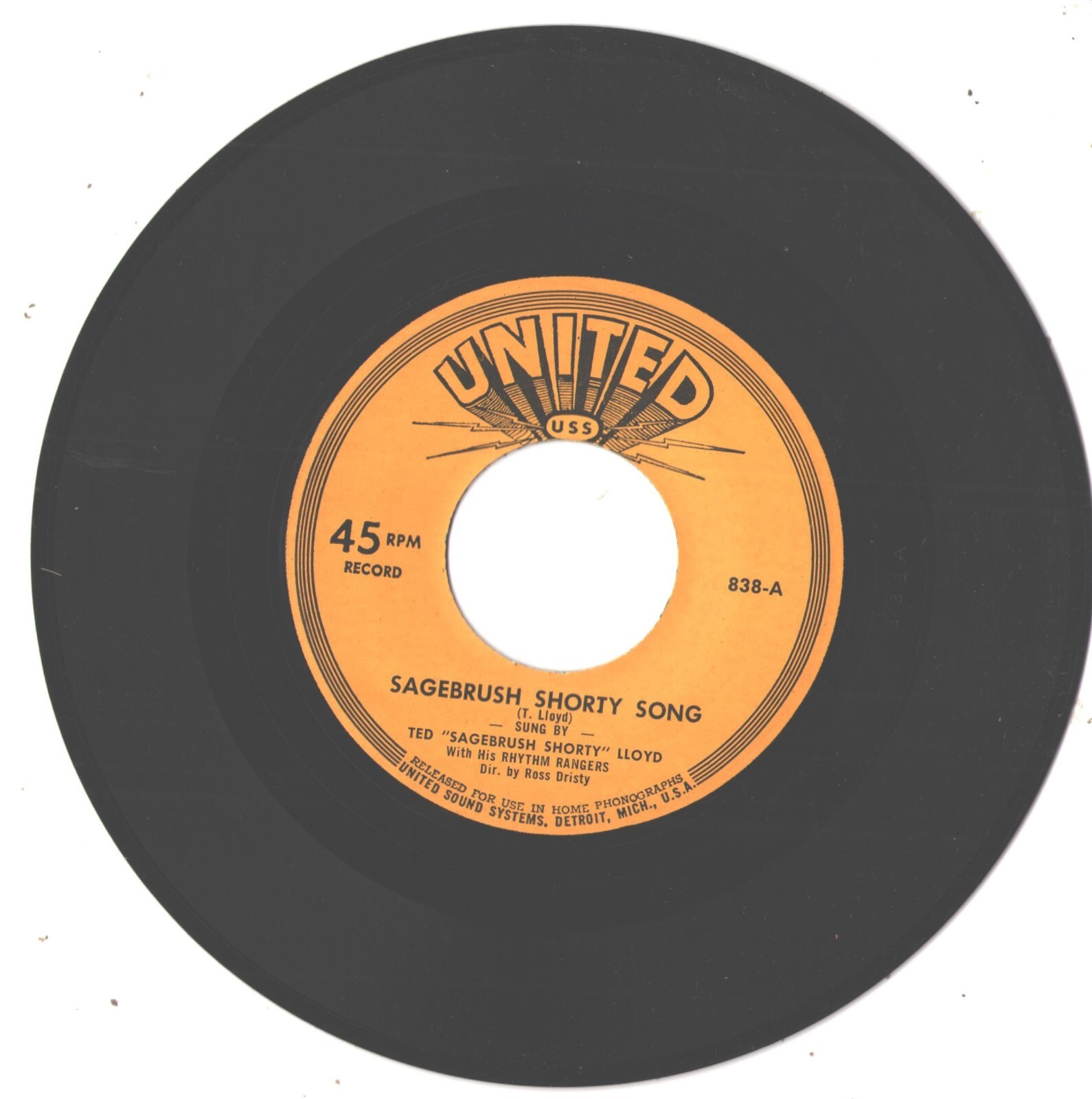 SAGEBRUSH SHORTY-CHILDREN'S PICTURE SLEEVE+45+LETTER/PICTURE)--PS--PIC ...