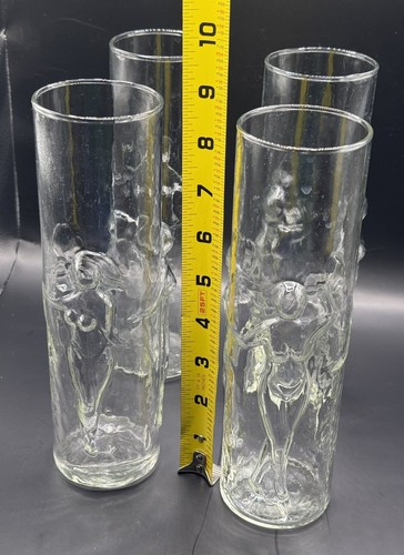 1960s Vintage Libbey"La Femme " Highball Glass Set Of Four- MCM Mid ...