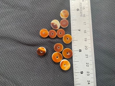 Middle East Yemen Banded White Agate Beads Hand Cut RARE | eBay UK