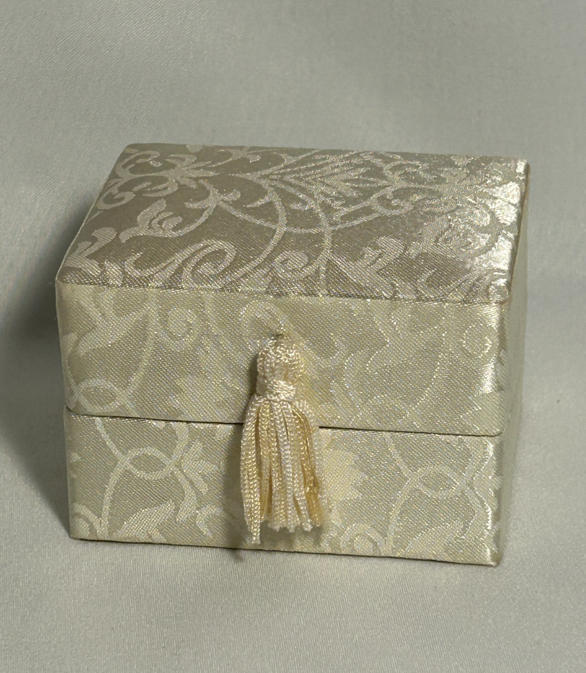 Vintage Crystal Glass Baby Rattle w/ Gold Trim In Silk Tasseled Box | eBay