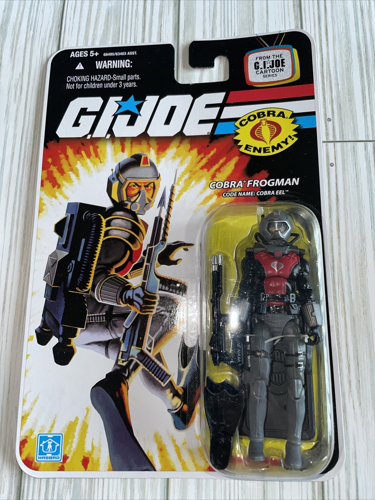 2008 Gi Joe MOC Cobra Frogman Eel Cartoon Series 25th 100 Hasbro for ...