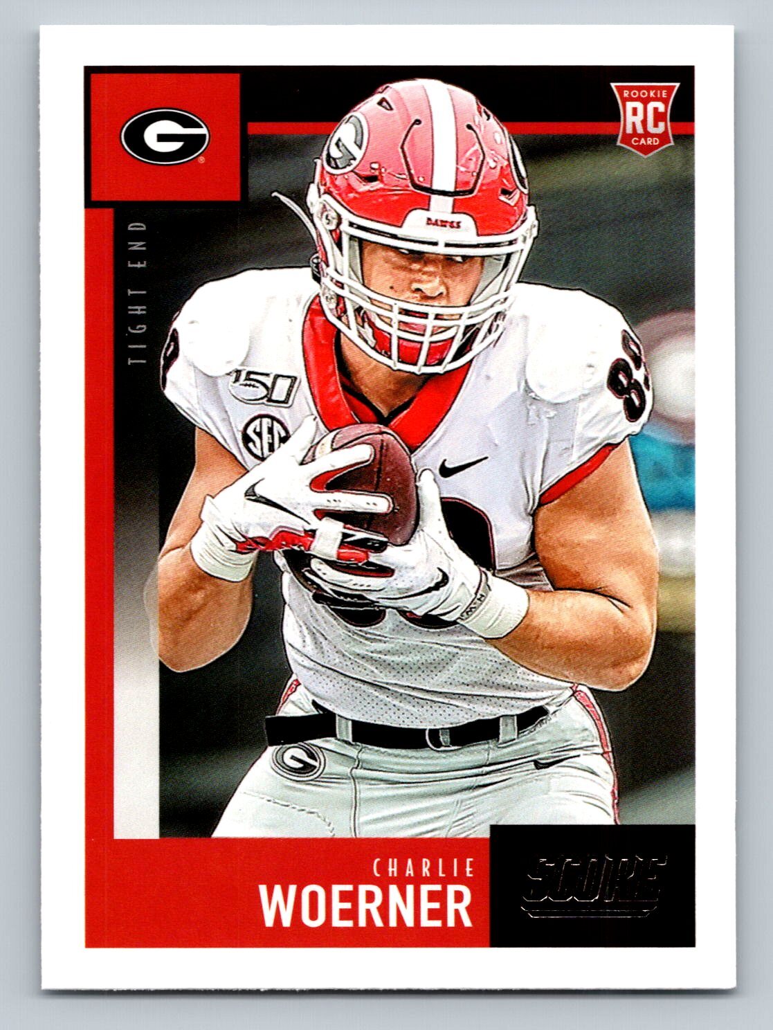 2020 Score #401 Charlie Woerner RC Rookie Georgia Bulldogs | eBay