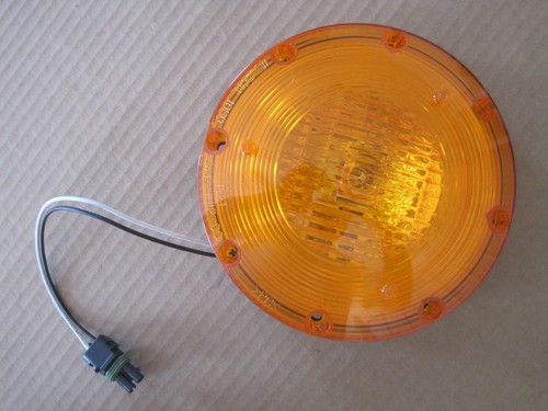 NEW GENUINE WELDON OEM 7” AMBER WARNING LIGHT THOMAS WTE 1080-1109-21 ...