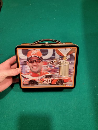 NEW TONY STEWART NASCAR #20 HOME DEPOT METAL LUNCH BOX EMBOSSED 3D ...