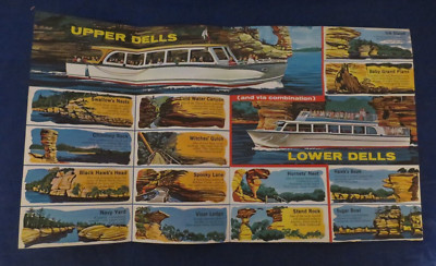 Vtg. Brochure Wisconsin Dells Boat Trips brochure lithograph by Felix ...