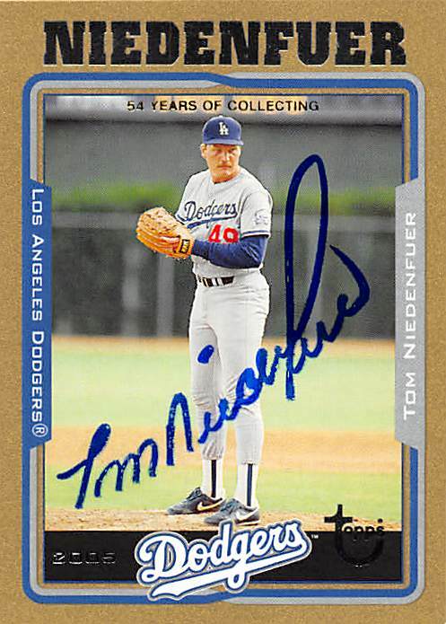 Tom Niedenfuer autographed baseball card (Los Angeles Dodgers) 2005 ...