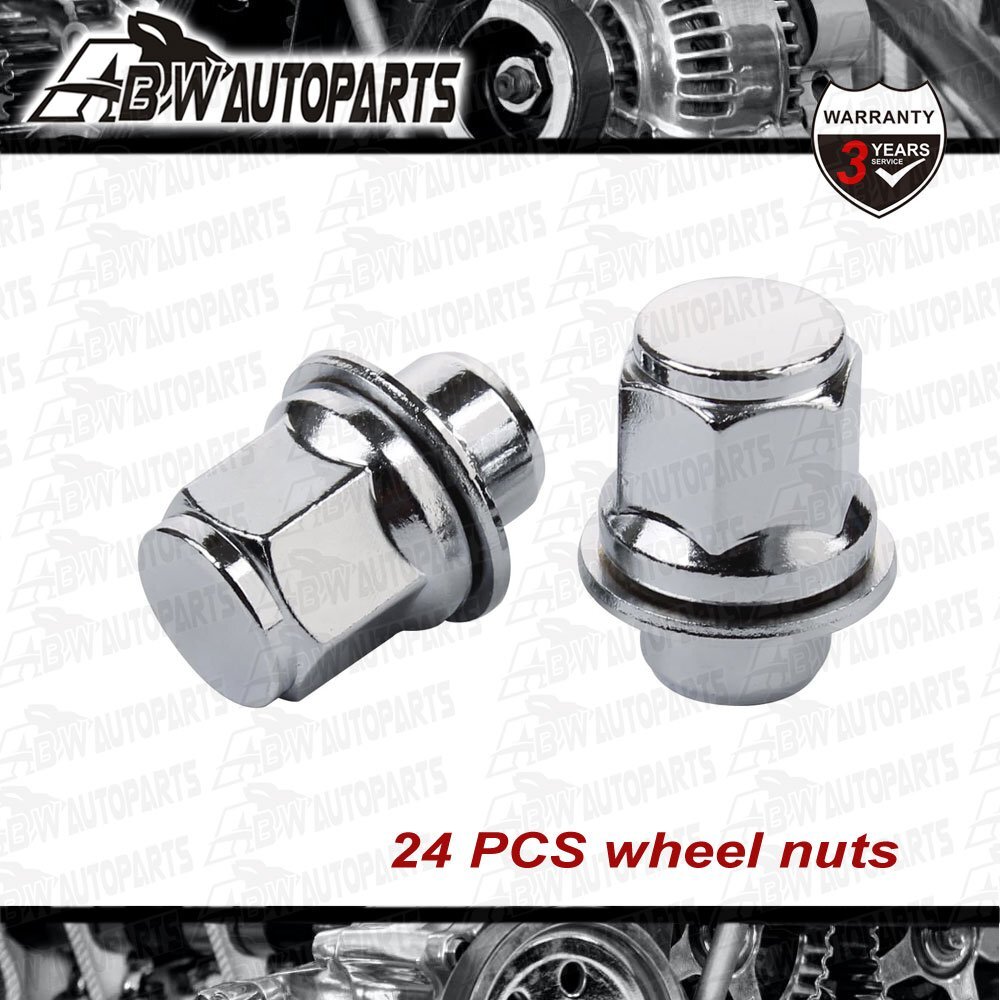 For Toyota Hilux KUN 26R KUN25 Alloy Wheels M12 X1.5 Chrome Shank Wheel ...