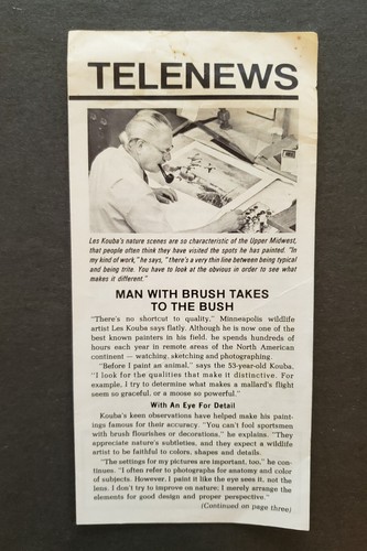 October 1970 Telenews Pamphlet, Northwestern Bell Telephone, abt 3-1/2 ...