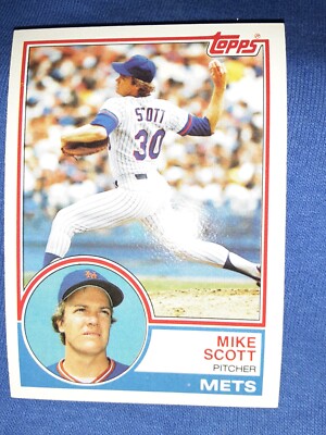 1983 Topps Baseball Card #679 Mike Scott New York Mets NmMt Free ...