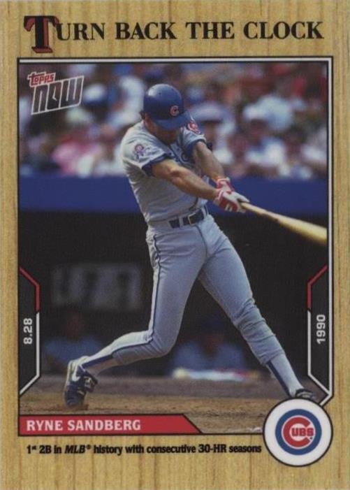 2021 Topps Now Turn Back the Clock - Ryne Sandberg #150 /534 for sale ...