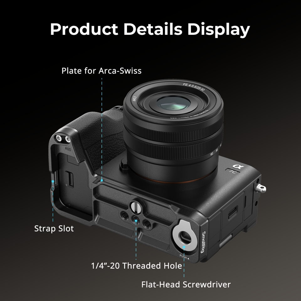 SmallRig A7C II / A7CR Handgrip L-Shape Grip for Sony Alpha 7C II/Alpha ...