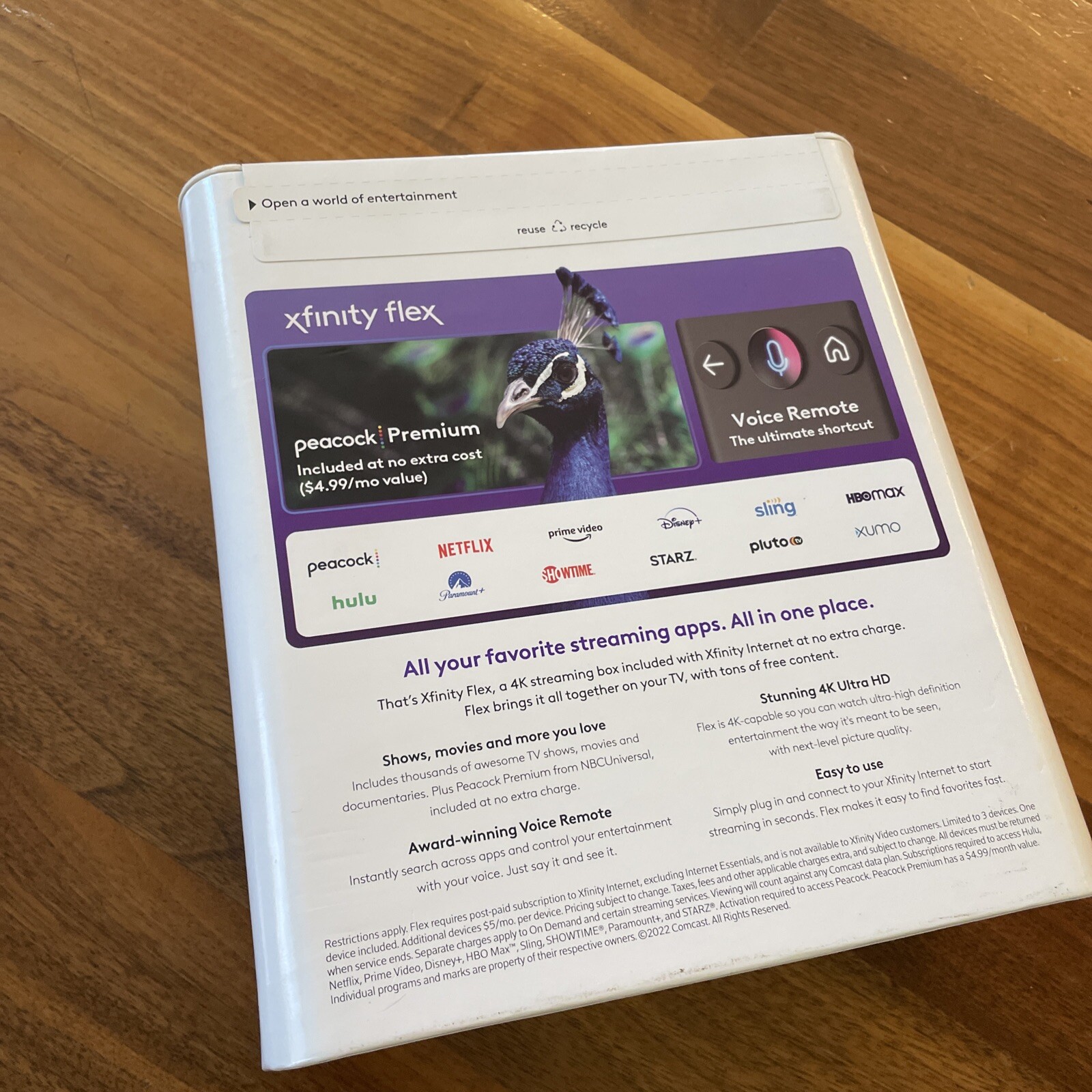 XFINITY Flex 4K UHD Streaming TV Box Voice Remote Untested AS IS for ...