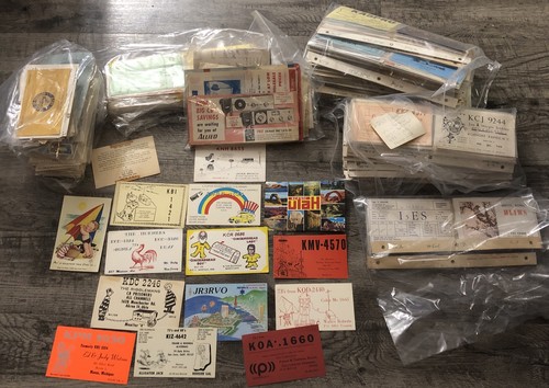 Lot Over 1,000 Vtg QSL CB Radio Cards 70s 80s Colorful Graphics ...