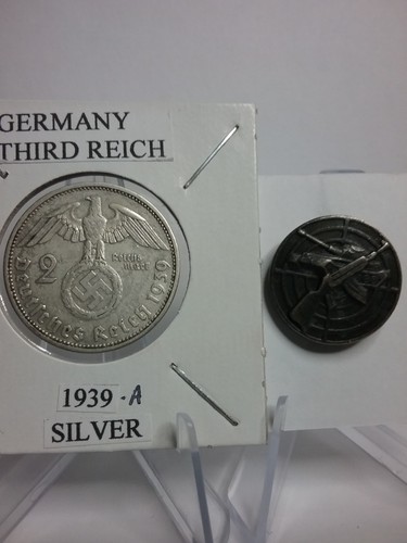 1939 - A - 2 REICHSMARK - WW2 TINNIE BADGE - GERMANY COLLECTION ...