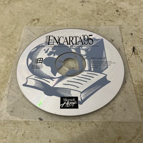Microsoft Home Encarta 95 Complete Interactive Multimedia Encyclopedia ...