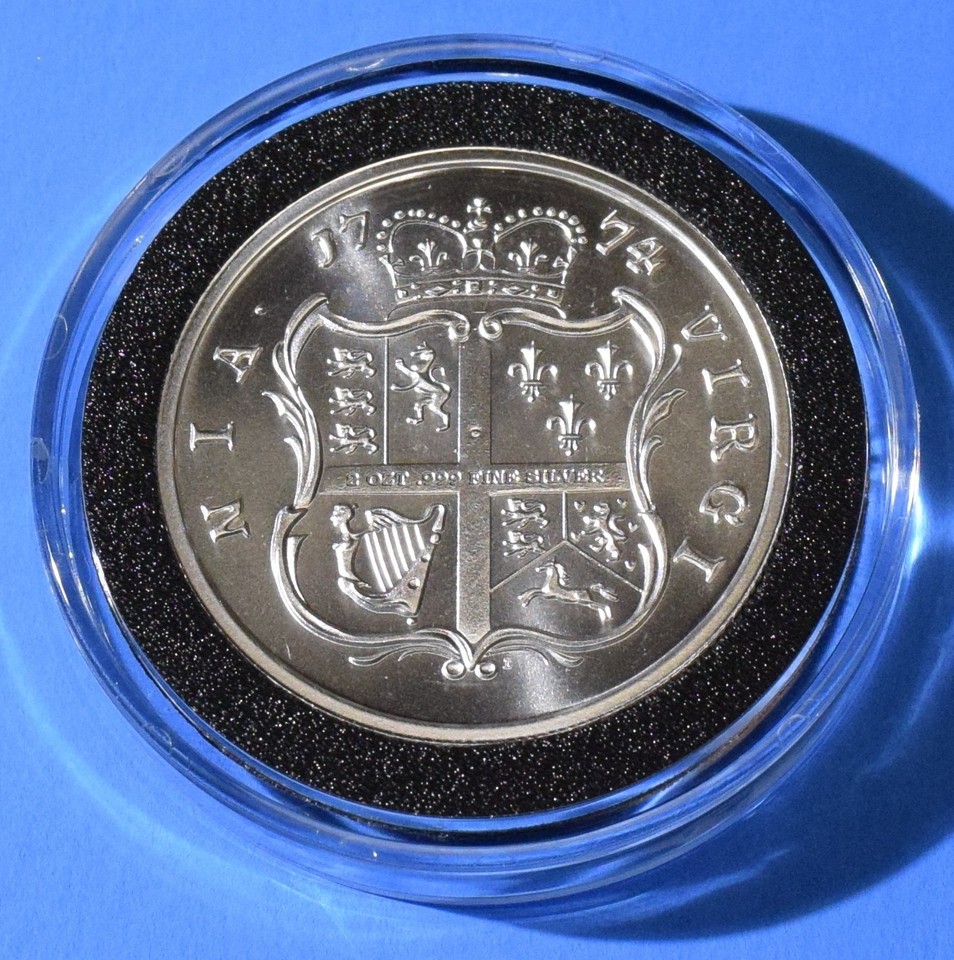 VIRGINIA SHILLING 2 TROY OUNCES .999 FINE SILVER INTAGLIO MINT 39MM | eBay