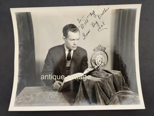 vintage WARNER BROS PHOTO signed KFWB radio BIG BROTHER HAL harold ...
