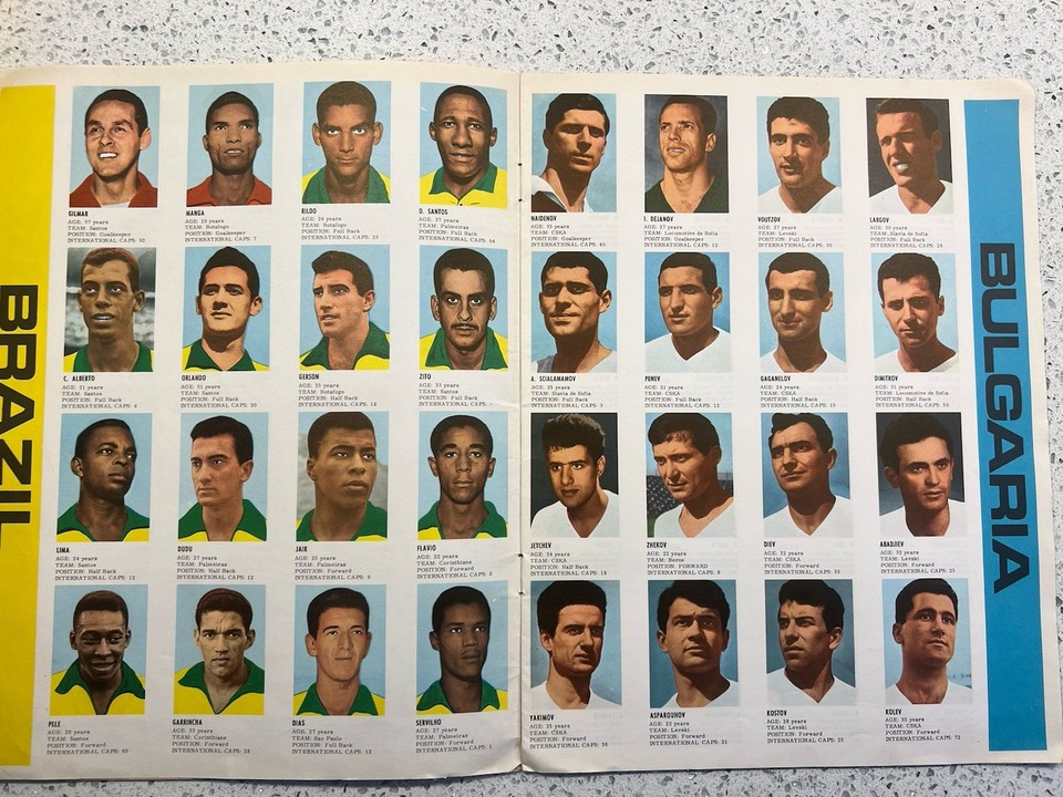 RARE FKS WORLD CUP 1966 World Cup Soccer Sticker Album good condition ...