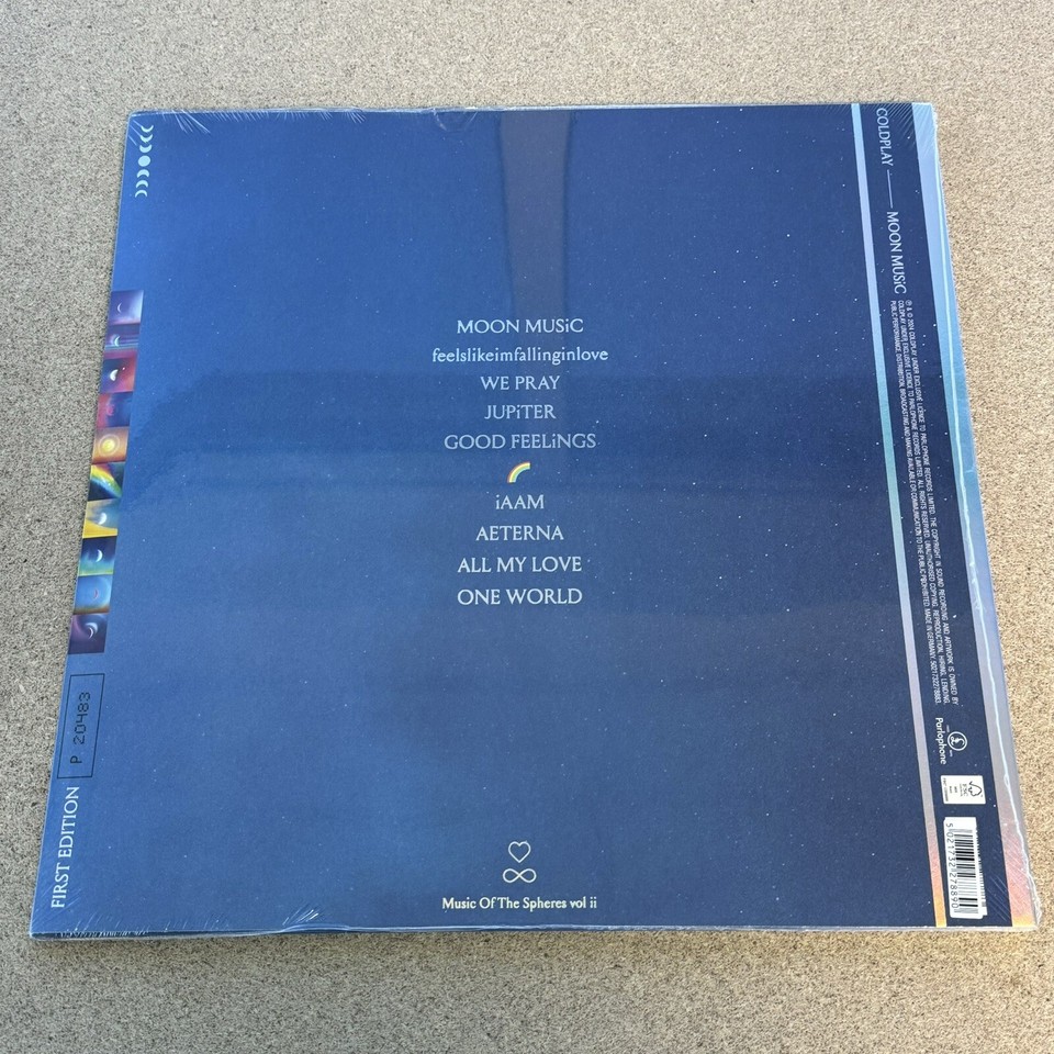 Coldplay Moon Music Music Of The Spheres Vol II New Pink Vinyl SIGNED ...