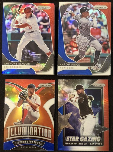 2020 Panini Prizm Baseball Red White Blue RWB Parallel Cards Singles ...